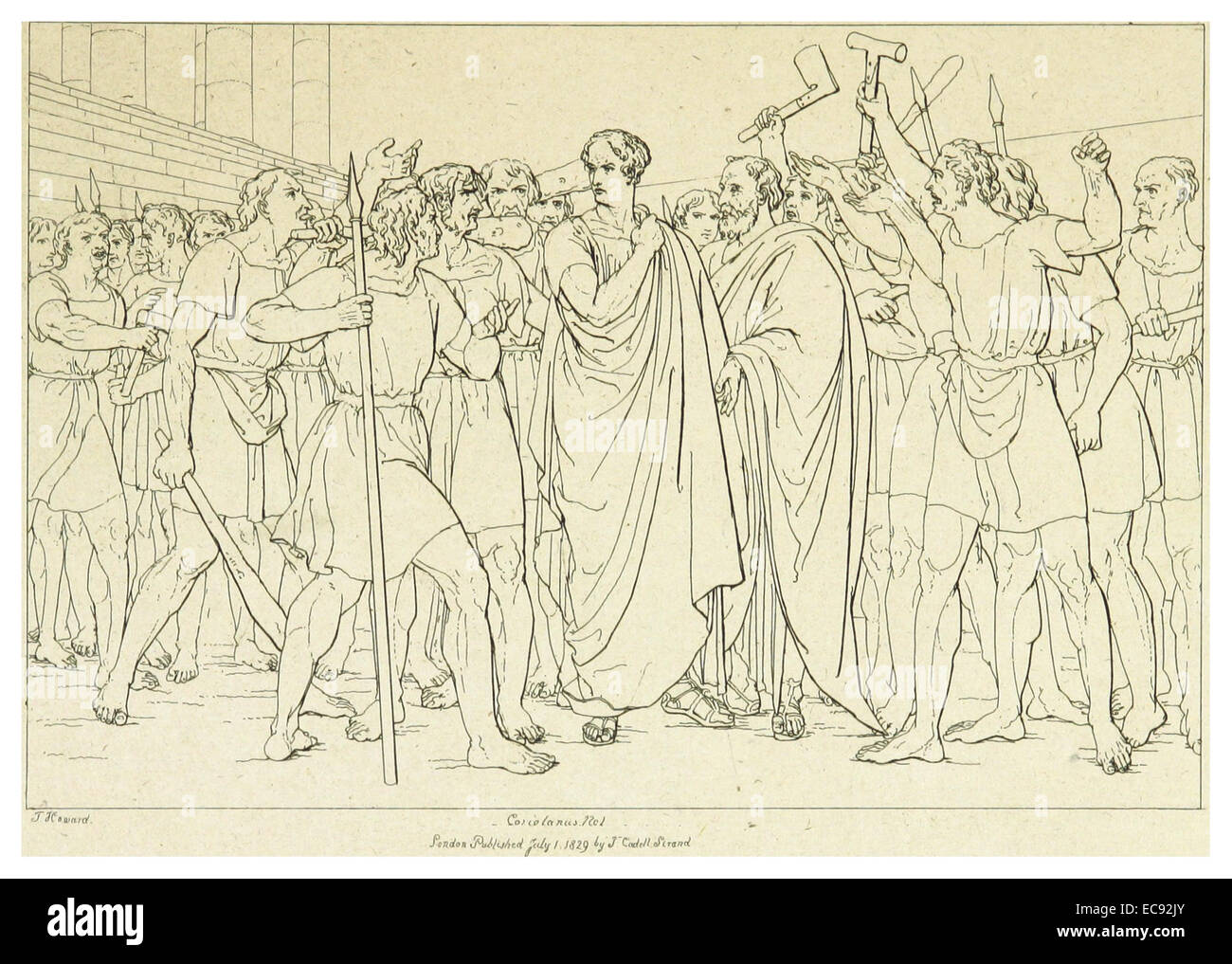 This page from Howard's 1828-33 edition of Shakespeare's Coriolanus ...