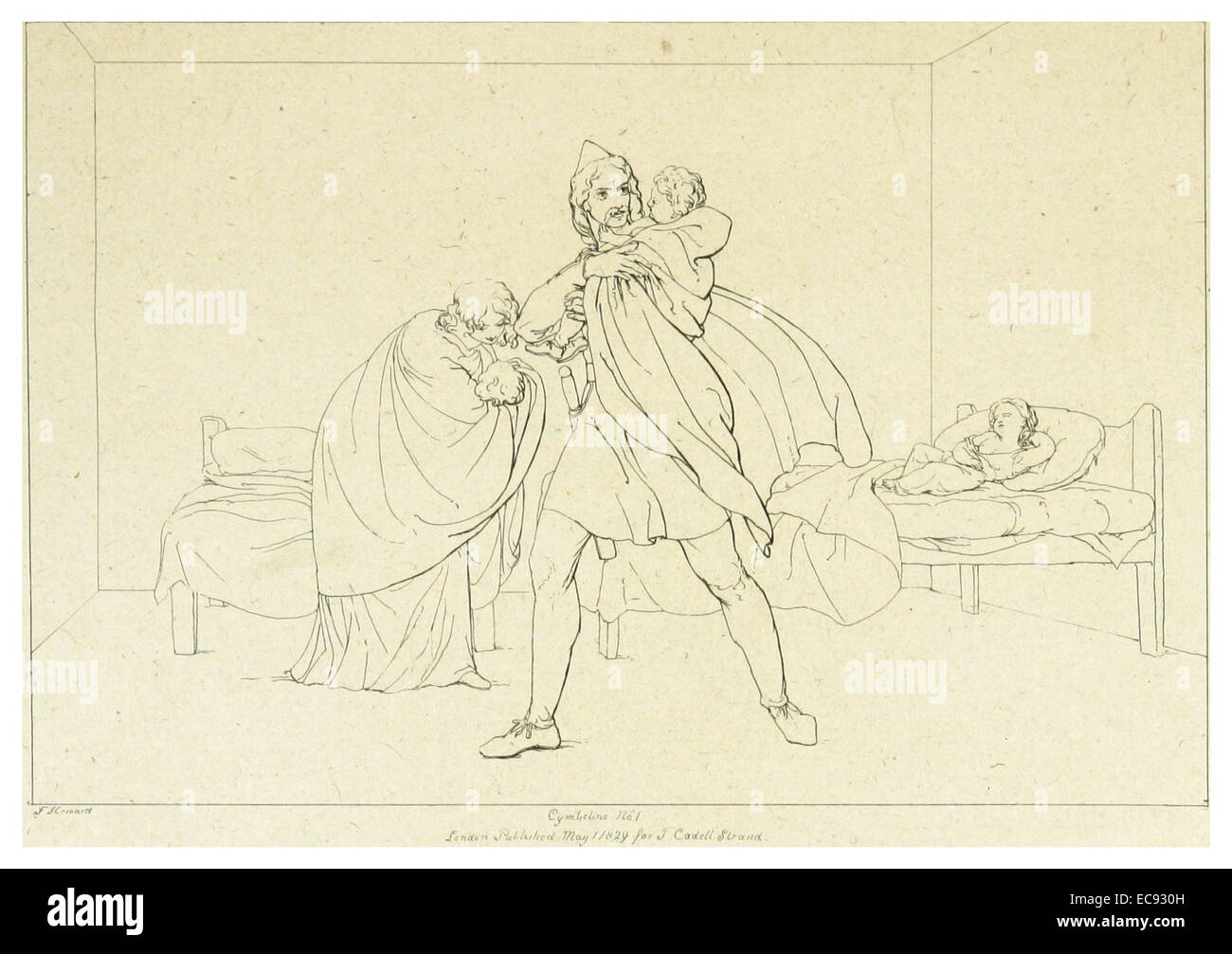 An illustration from Howard's 1828-33 edition of Shakespeare's play ...