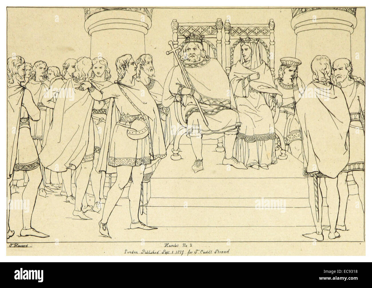 HOWARD(1828-33) Shakspeare, Hamlet, vol5, p181 Stock Photo - Alamy