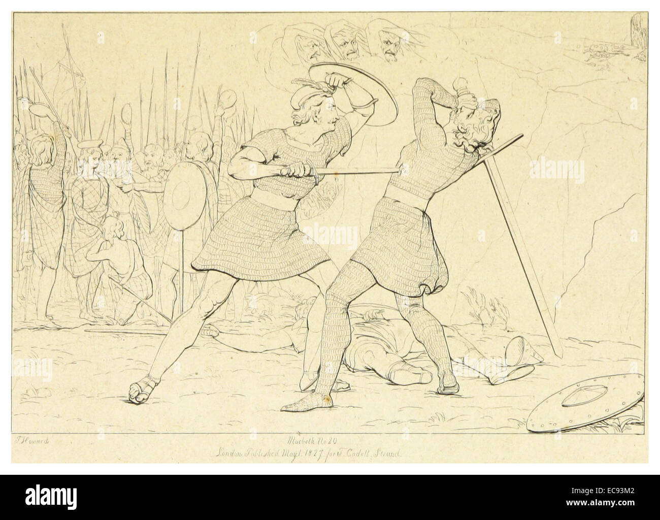 An illustration from Howard's 1828-33 edition of Shakespeare's Macbeth ...