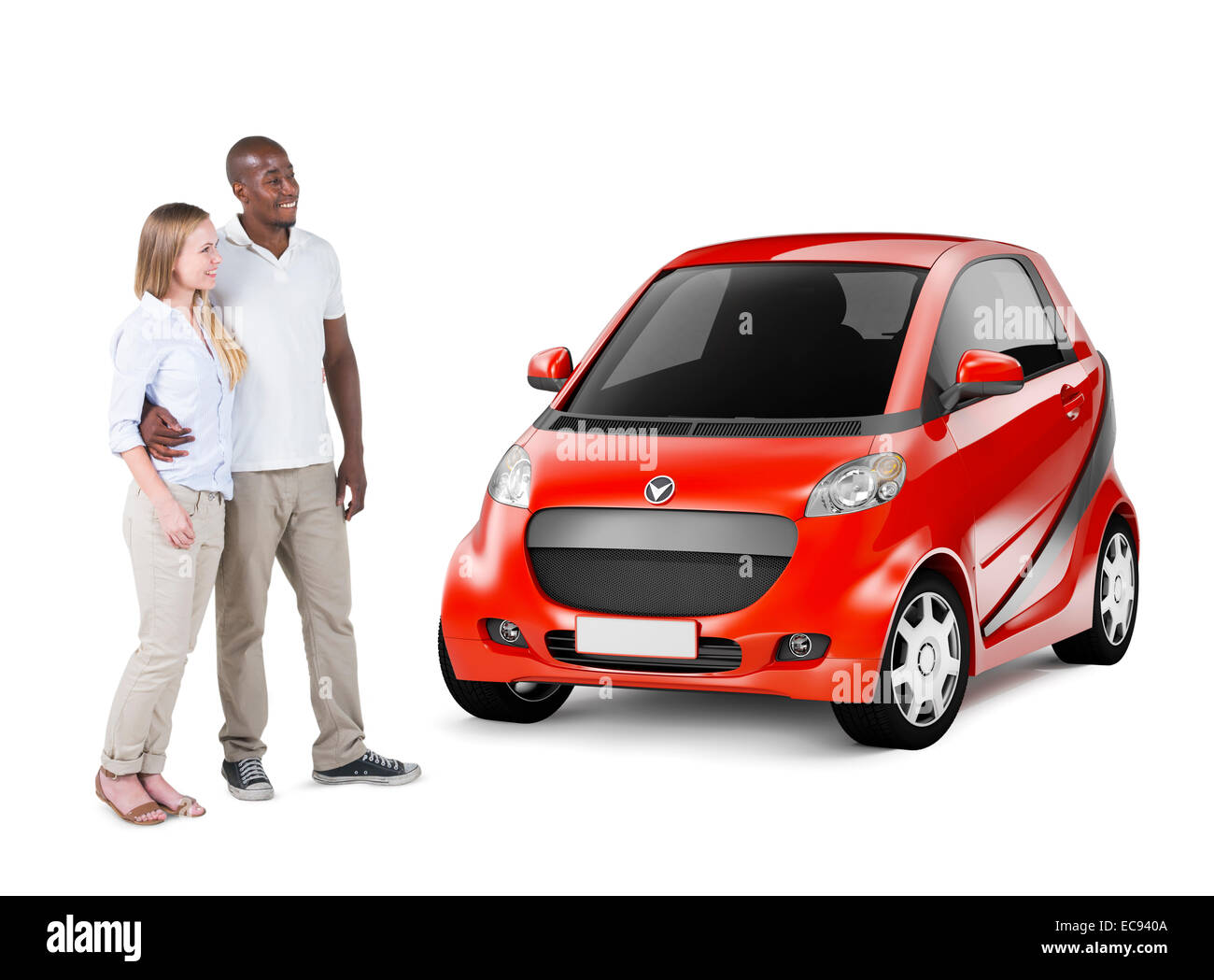 Electric car business 3d Cut Out Stock Images & Pictures - Alamy
