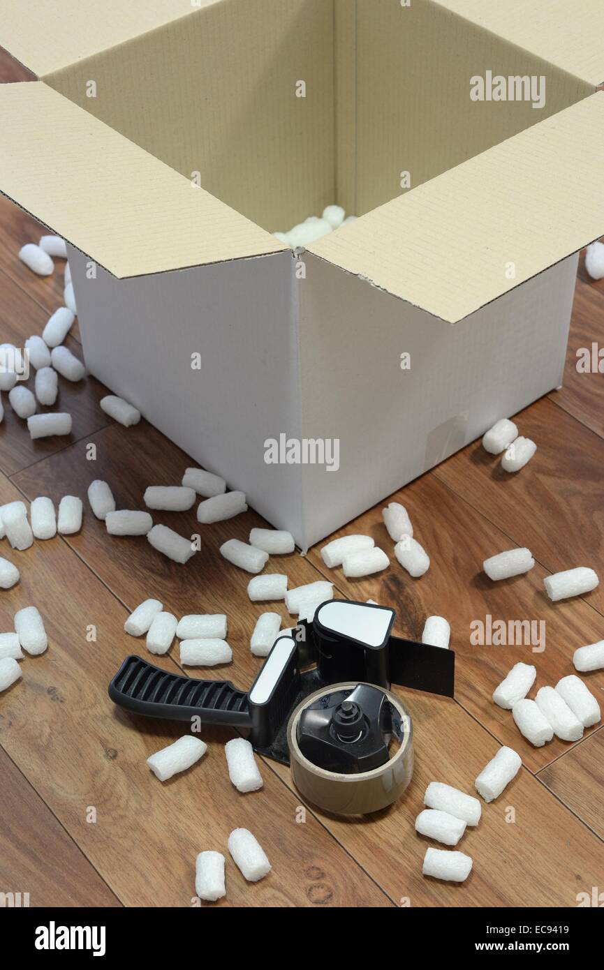 A close up shot of packing items Stock Photo - Alamy
