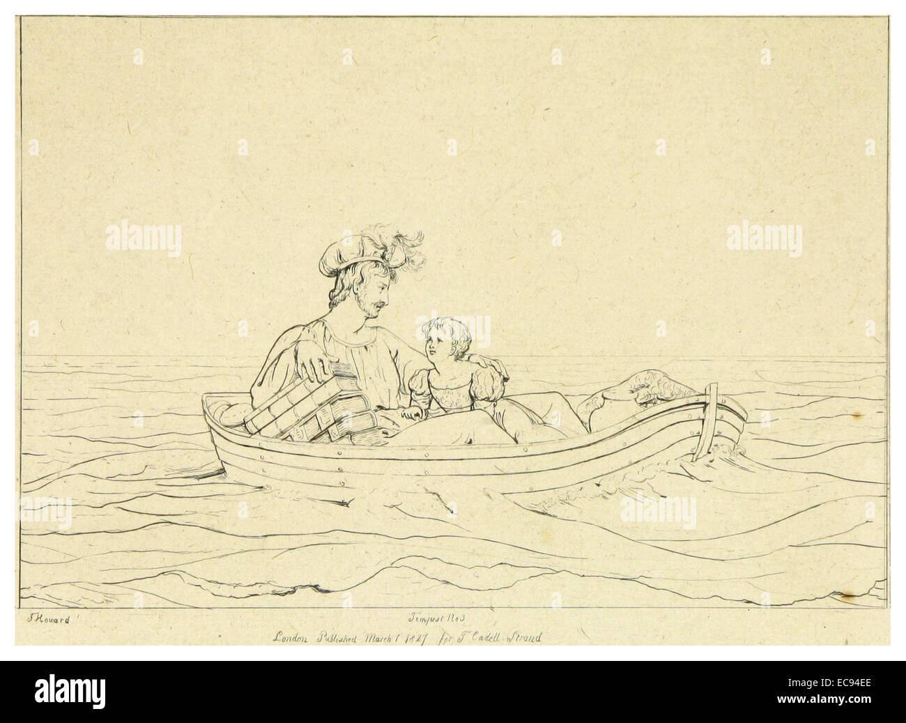 HOWARD(1828-33) Shakspeare, The Tempest, vol1, p037 Stock Photo - Alamy