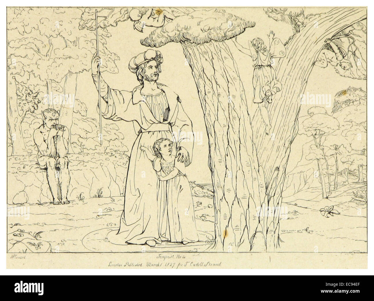 An illustration from Howard’s 1828-33 edition of Shakespeare's *The ...