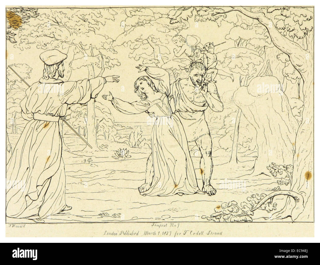 An illustration from Howard's 1828-33 edition of Shakespeare's *The ...