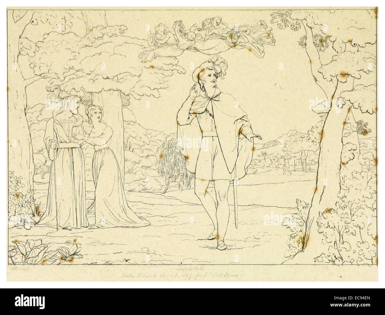 HOWARD(1828-33) Shakspeare, The Tempest, vol1, p051 Stock Photo - Alamy