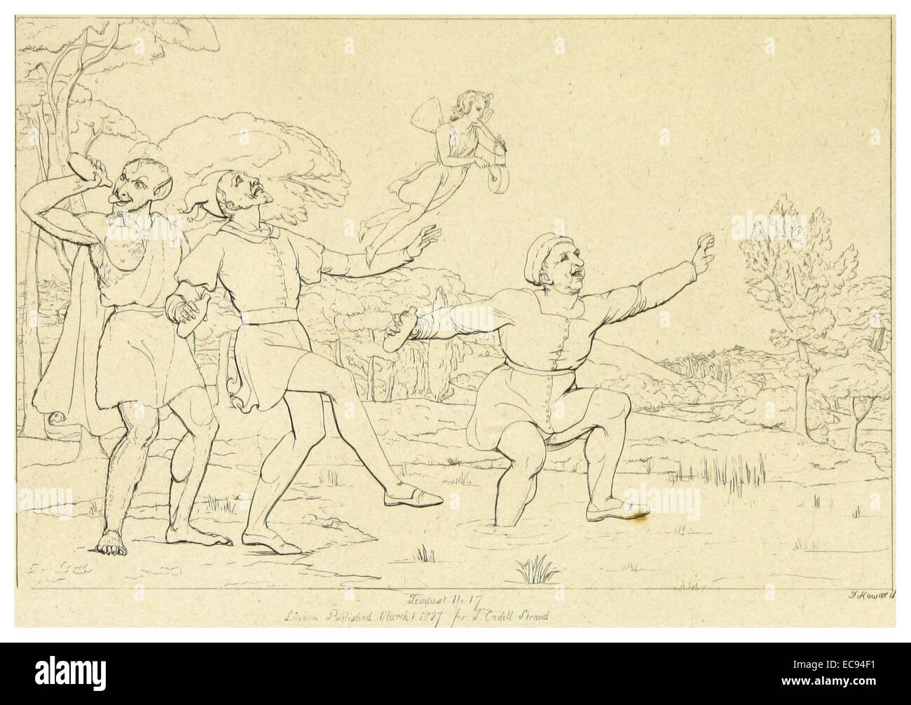 HOWARD(1828-33) Shakspeare, The Tempest, vol1, p065 Stock Photo - Alamy