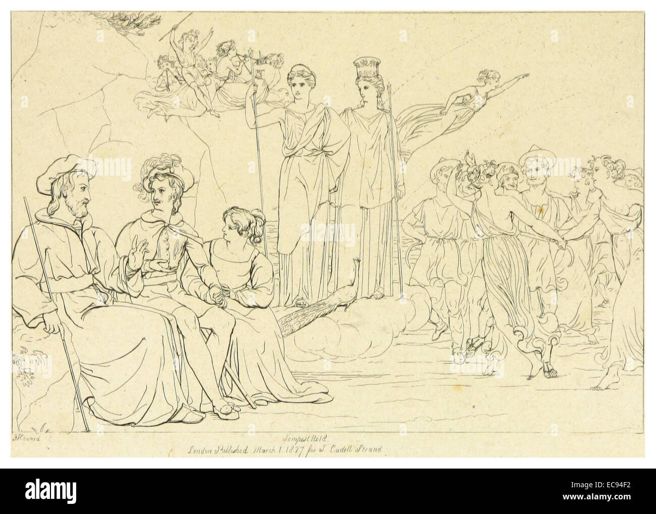 HOWARD(1828-33) Shakspeare, The Tempest, vol1, p067 Stock Photo - Alamy