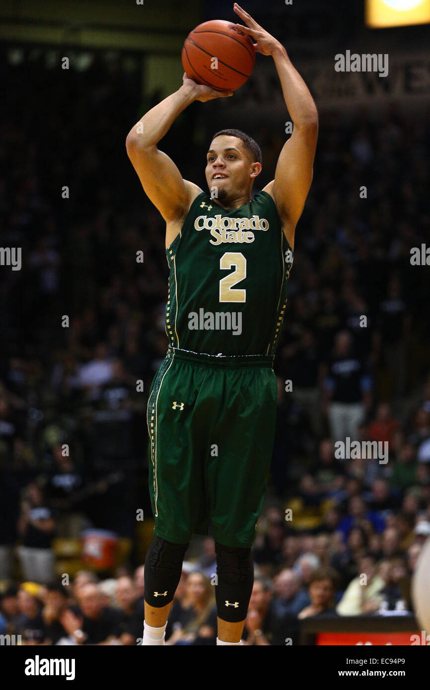 December 10, 2014: Colorado State's Daniel Bejarano shoots a three in ...