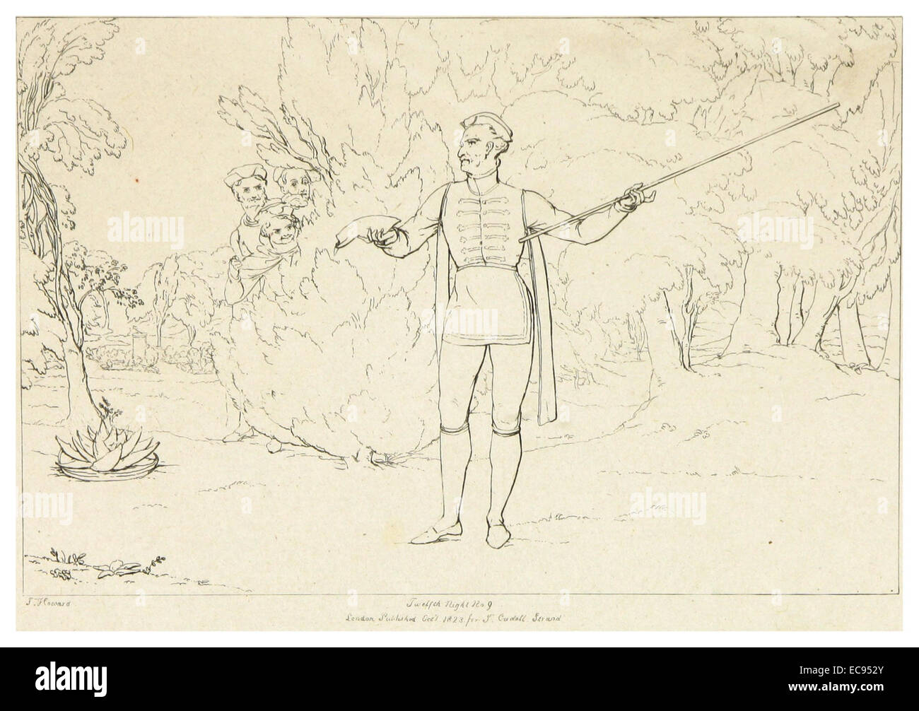 Twelfth night shakespeare illustration hi-res stock photography and ...