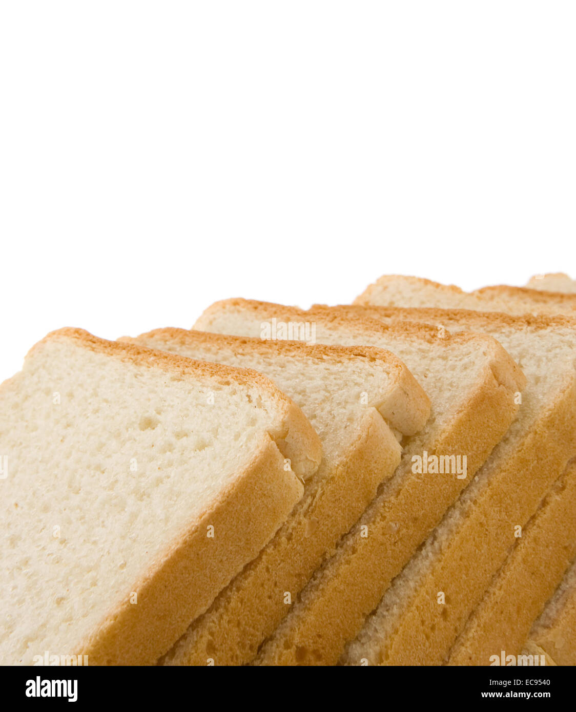 sliced loaf of bread isolated on white background Stock Photo - Alamy