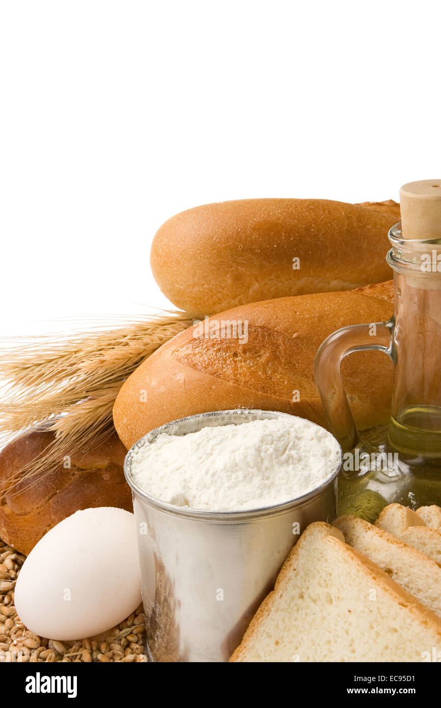 set of bakery products on table Stock Photo - Alamy
