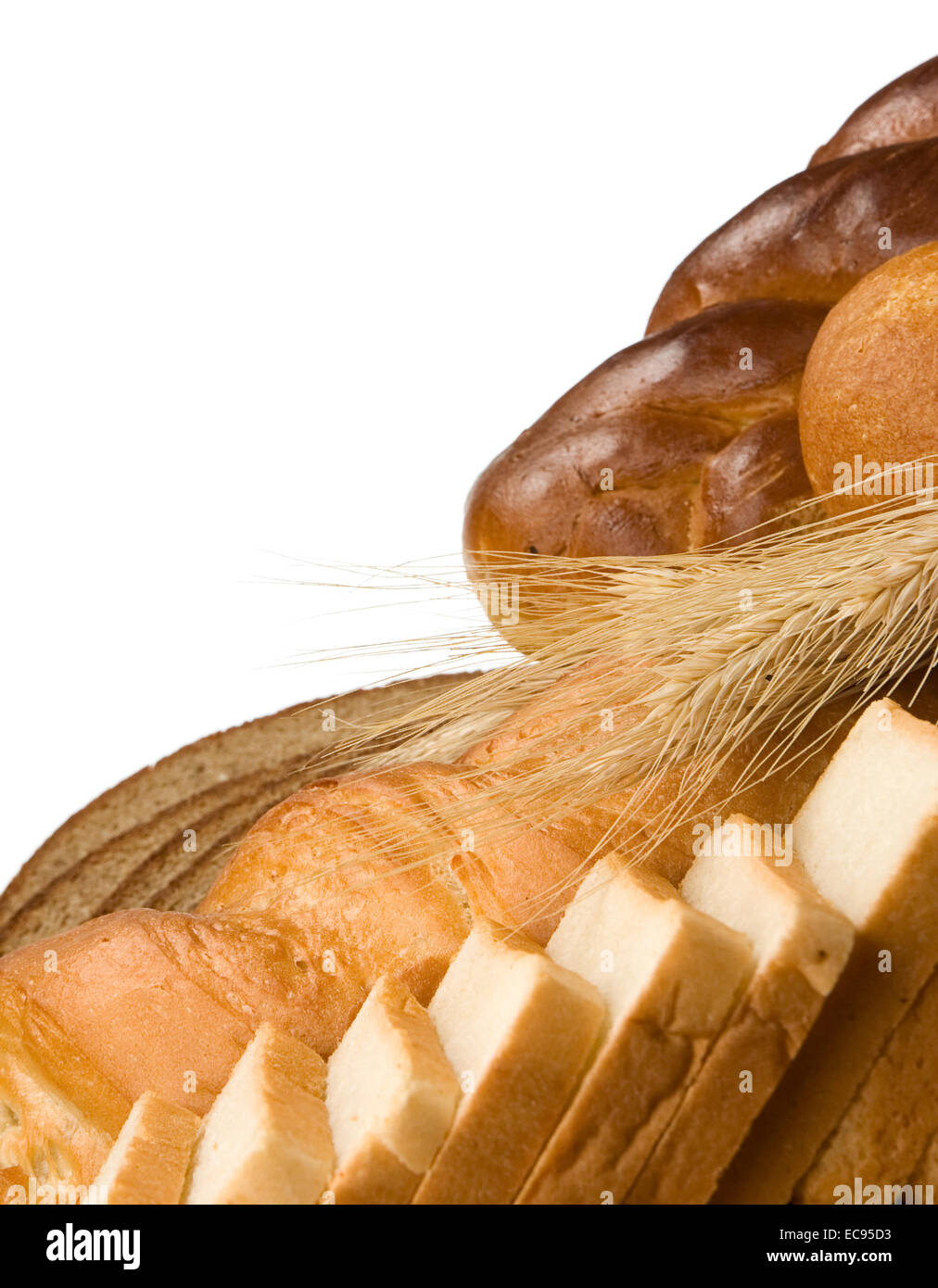 bakery products isolated on white background Stock Photo - Alamy