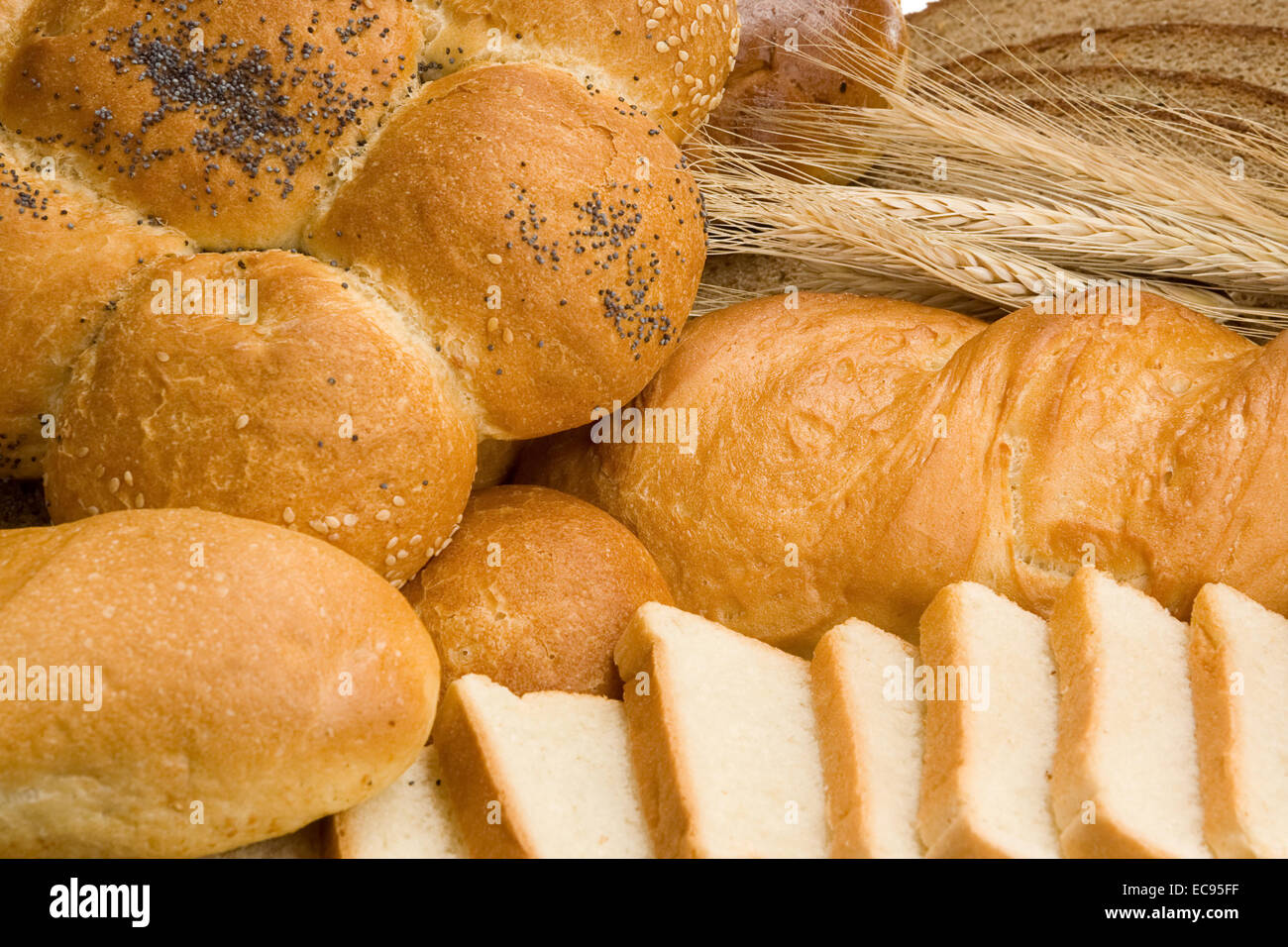 set of bakery products as background Stock Photo - Alamy
