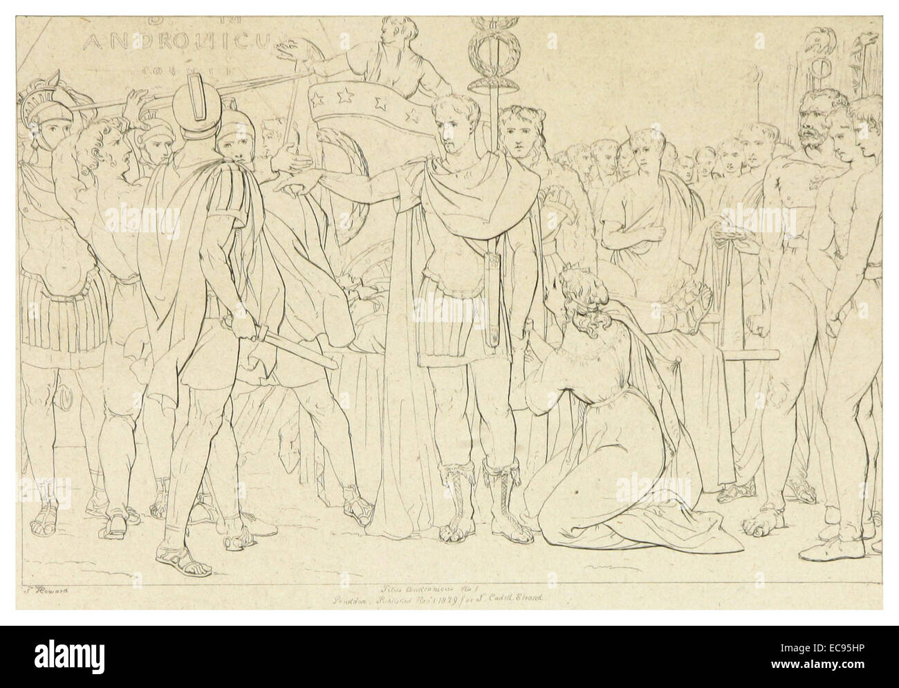 An illustration from Howard's 1828-33 edition of Shakespeare's Titus ...