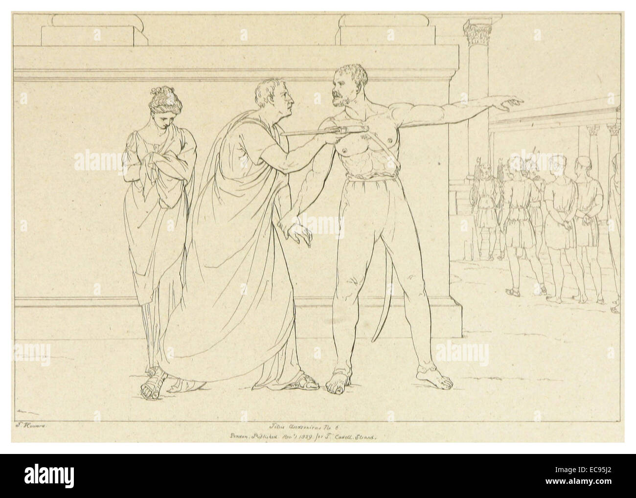 An 1828-1833 illustration by Howard from Shakespeare’s play *Titus ...