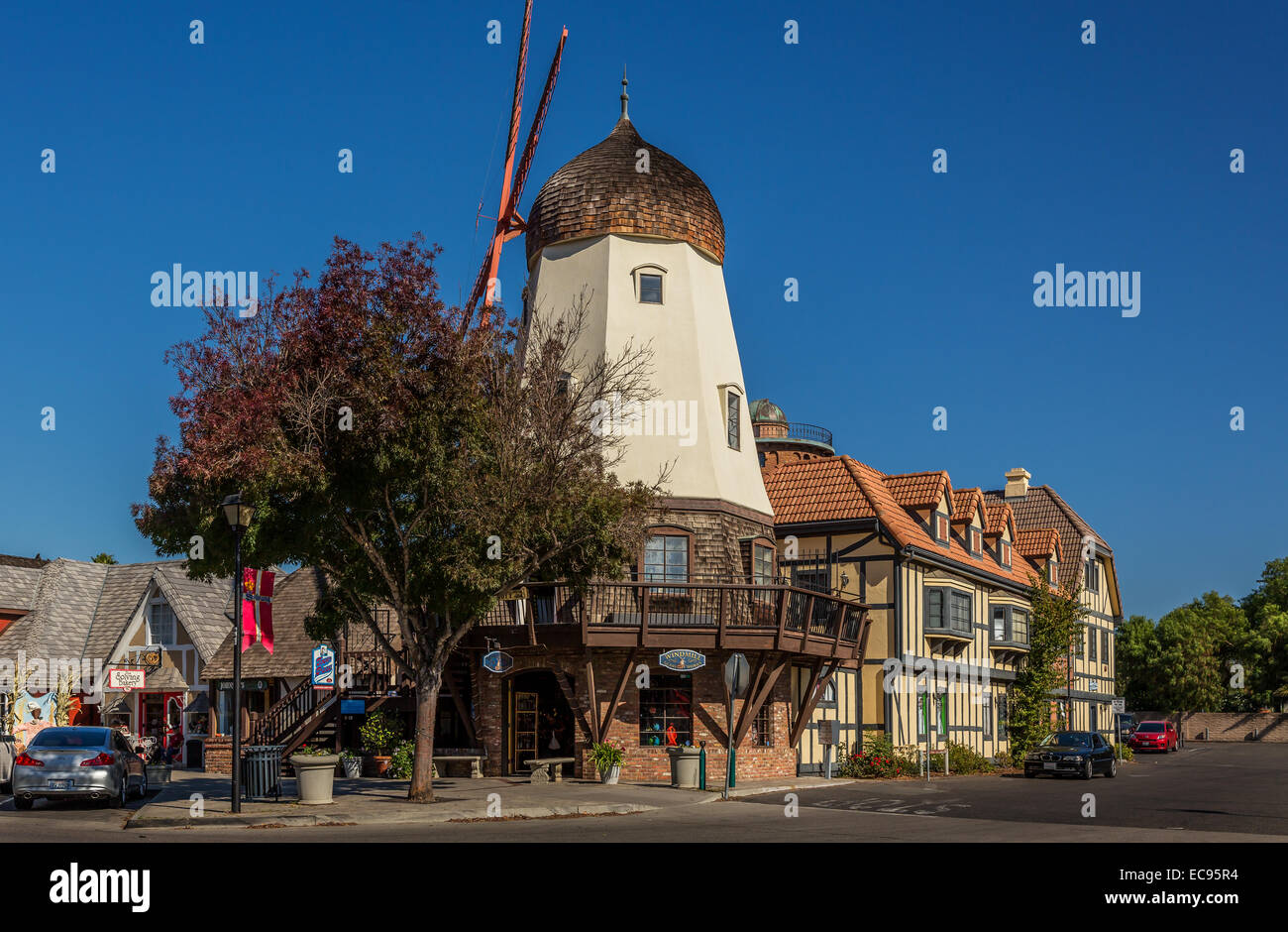 Windmill, Solvang, Santa Barbara County, California, USA Stock Photo ...