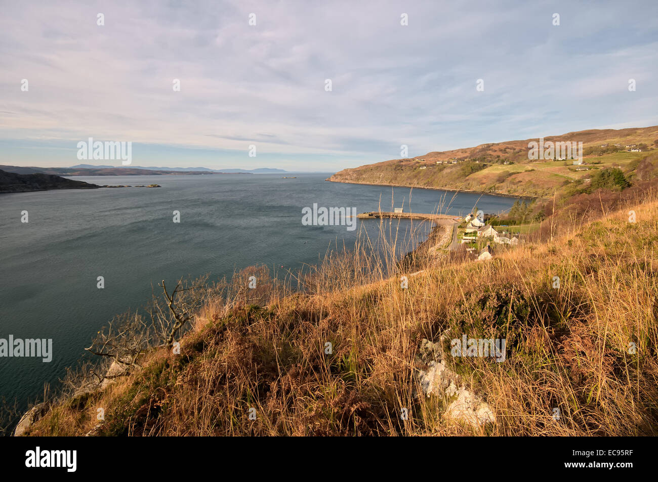 Diabaig in Wester Ross, Highlands, Scotland on Loch Torridon Stock ...