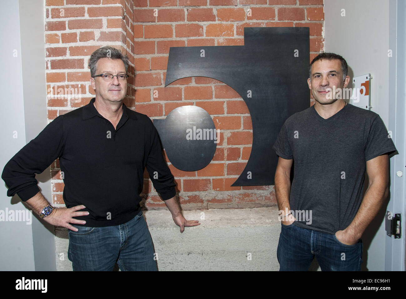 Los Angeles, California, USA. 25th Nov, 2014. Mike Ellis, left ...