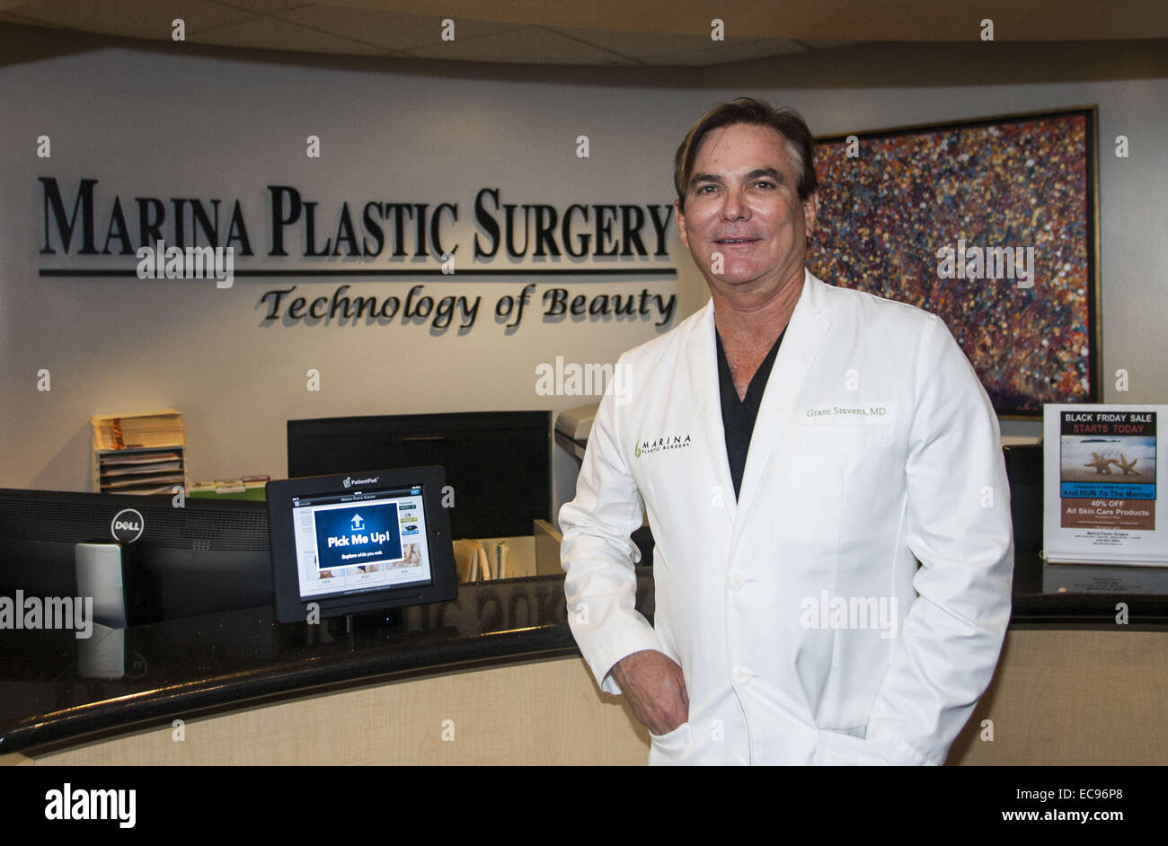 Los Angeles, California, USA. 1st Dec, 2014. Dr. Grant Stevens, plastic ...