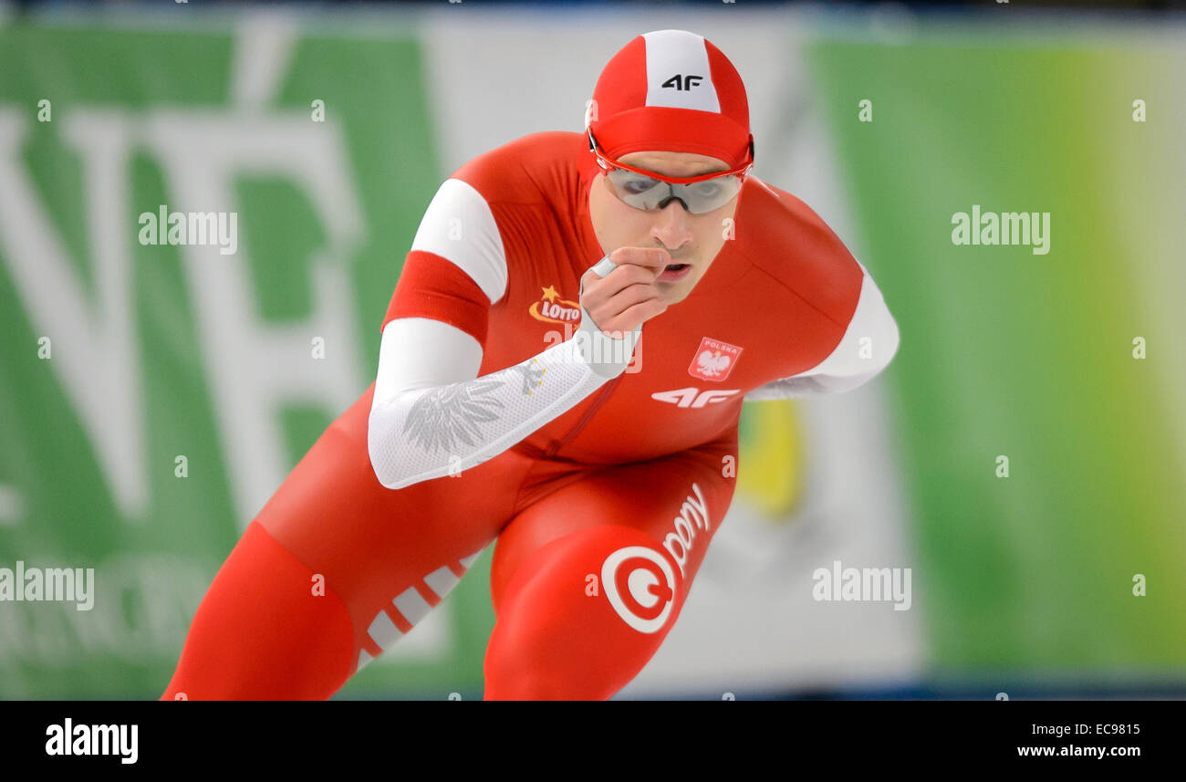 Berlin, Germany. 6th Dec, 2014. Speed skater Jan Szymanski of Poland ...