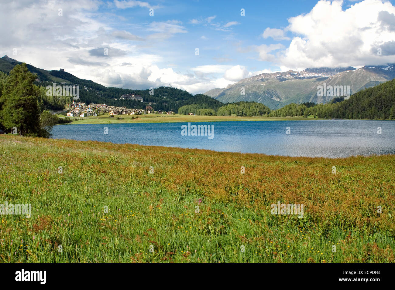 Village Champfer at Lake Champfer, Upper Engadin, Switzerland |Dorf ...