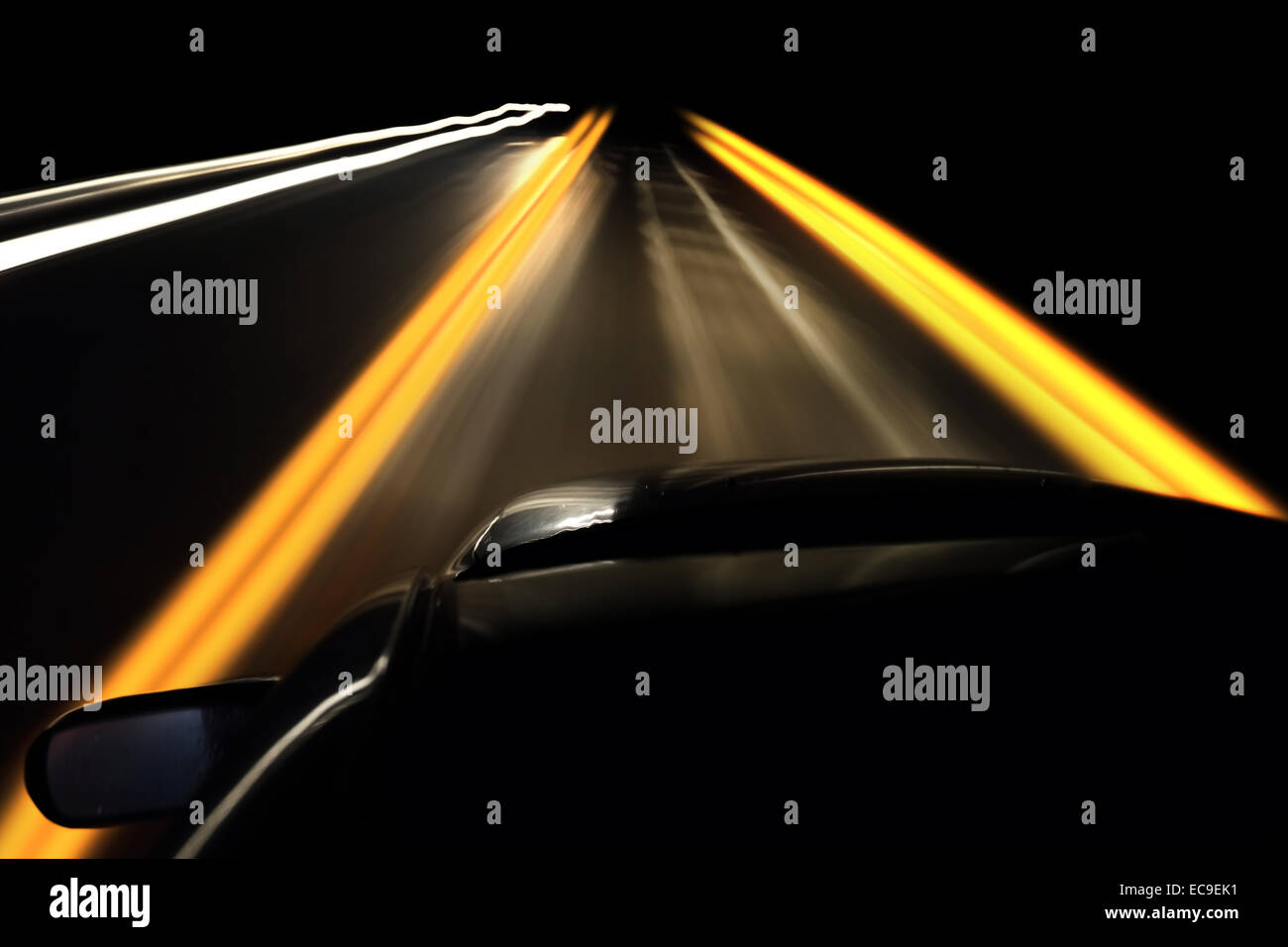Night street lights police car hi-res stock photography and images - Alamy