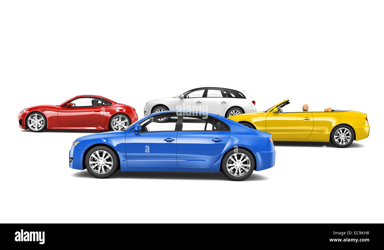 Variety of Car Collection Stock Photo - Alamy