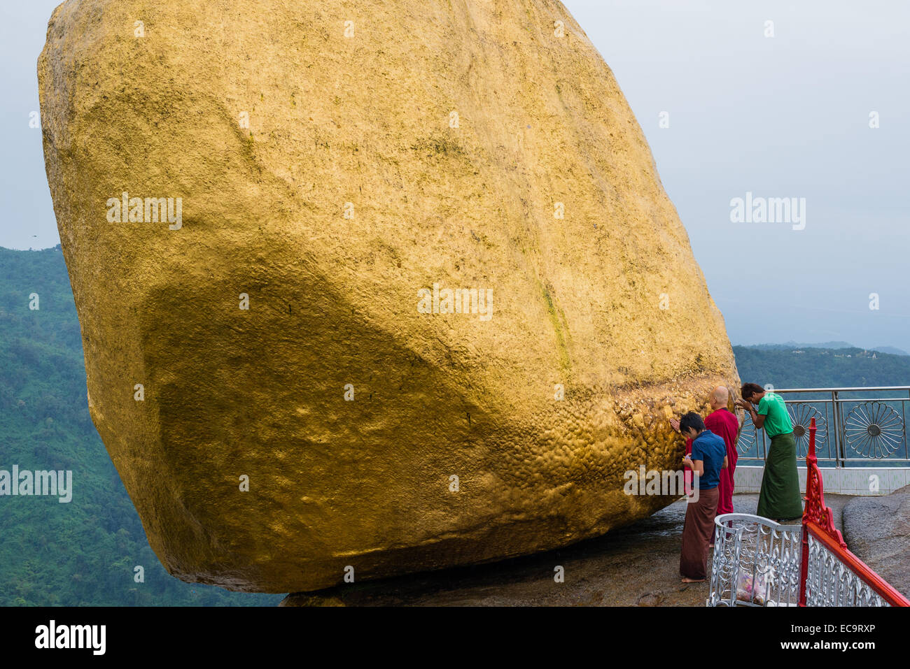 Monk pilgrimage pray golden hi-res stock photography and images - Alamy