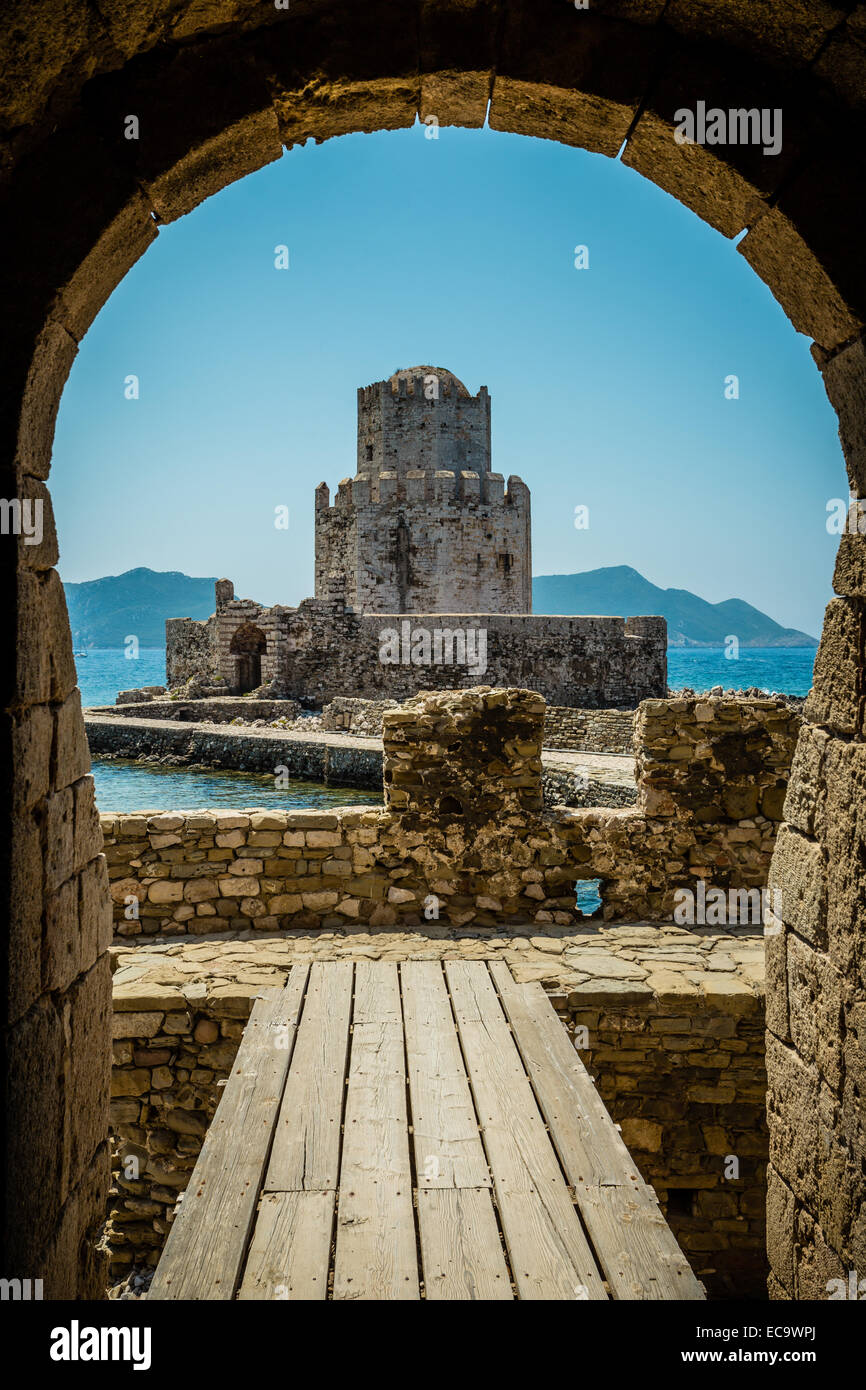 The Methoni Venetian Fortress in the Peloponnese, Messenia, Greece ...