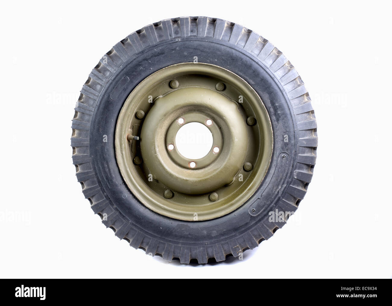 military wheel on the white background Stock Photo - Alamy