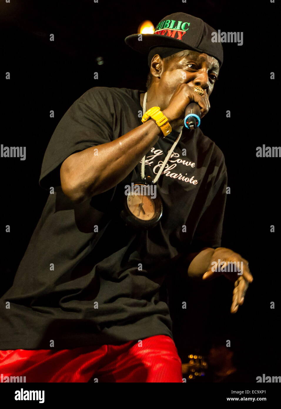 Public Enemy perform live at Electric Brixton Featuring: Flavor Flav ...
