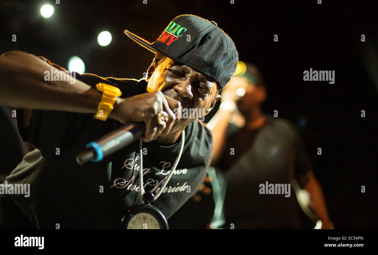 Public Enemy perform live at Electric Brixton Featuring: Flavor Flav ...