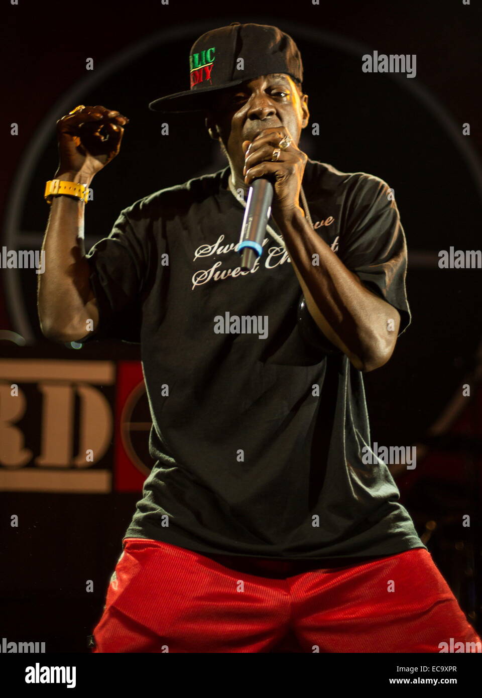 Public Enemy perform live at Electric Brixton Featuring: Flavor Flav ...