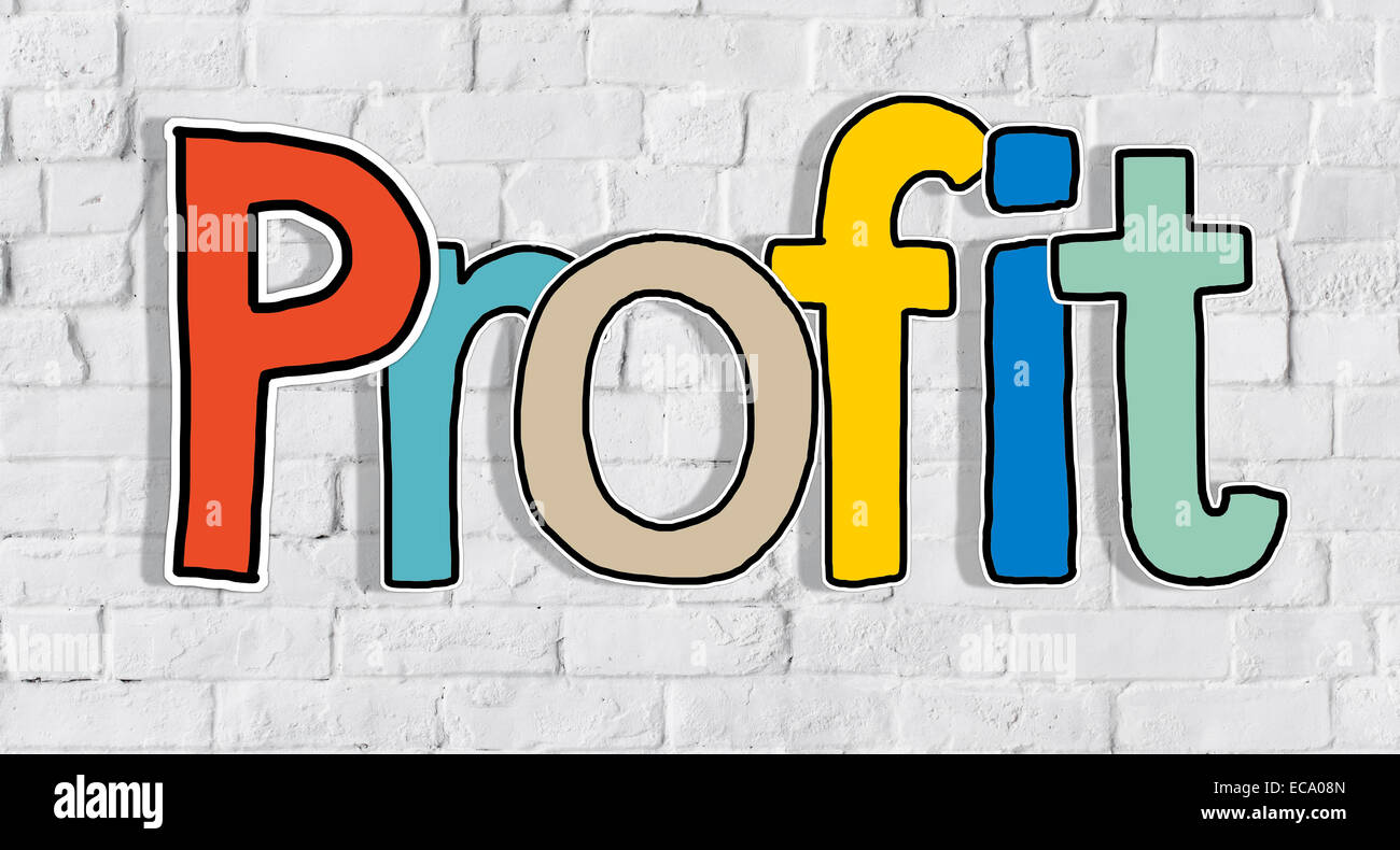 Profit Word Concepts Isolated on Background Stock Photo - Alamy