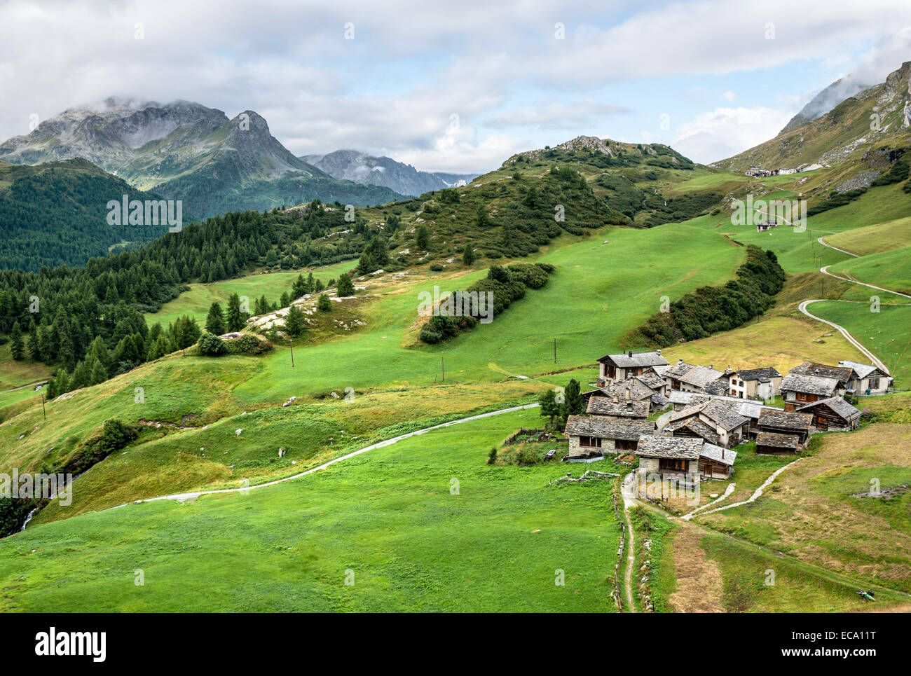 Heidi Village Grevasalvas in Spring, Grisons, Switzerland | Heididorf ...