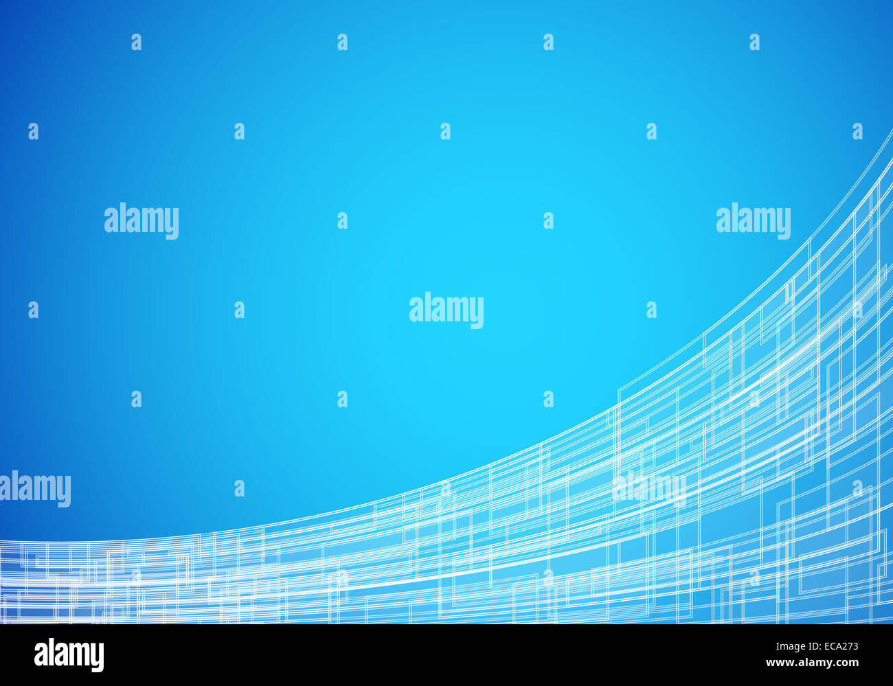 Blue abstract technology background with stripes Stock Photo - Alamy