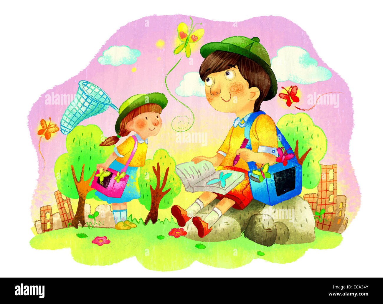 Boy student drawing picture animal hi-res stock photography and images ...