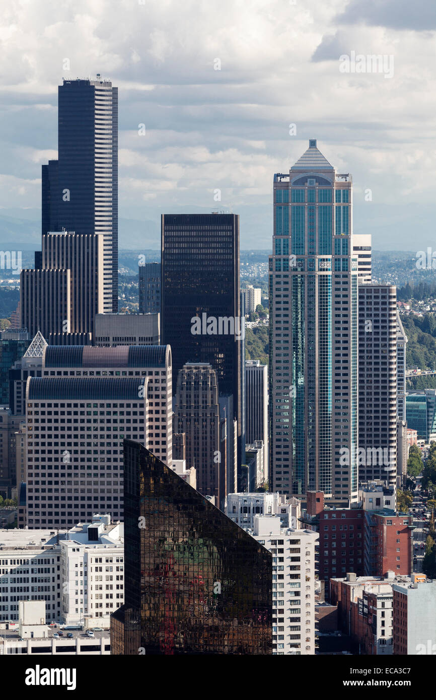 Skyscrapers, Downtown Seattle, Seattle, Washington, United States Stock ...