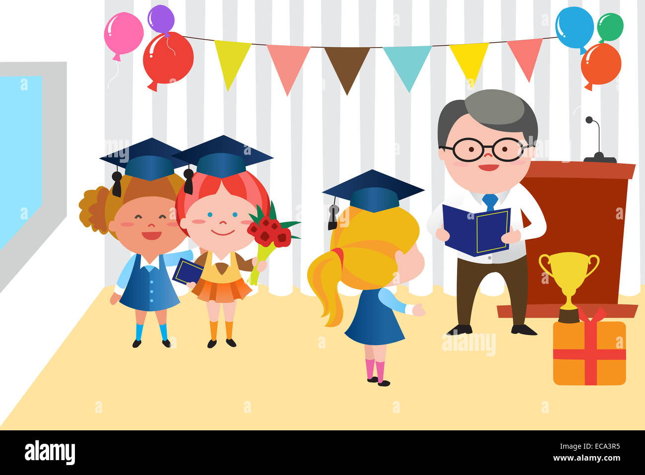 Student graduation diploma trophy hi-res stock photography and images ...