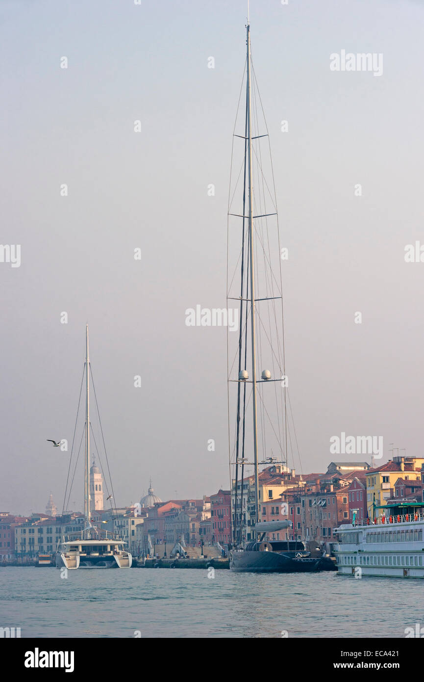 Venice, Italy. The luxury superyacht Anatta, the 8th largest in the ...