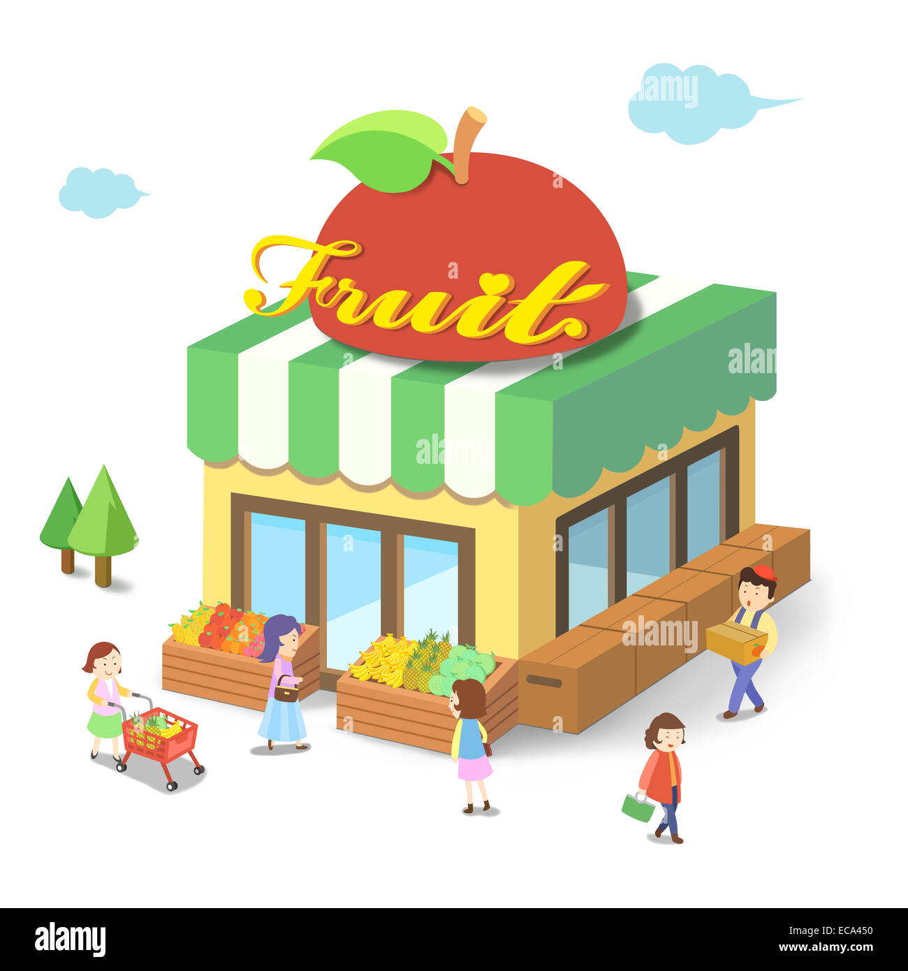 Village grocery Cut Out Stock Images & Pictures - Alamy