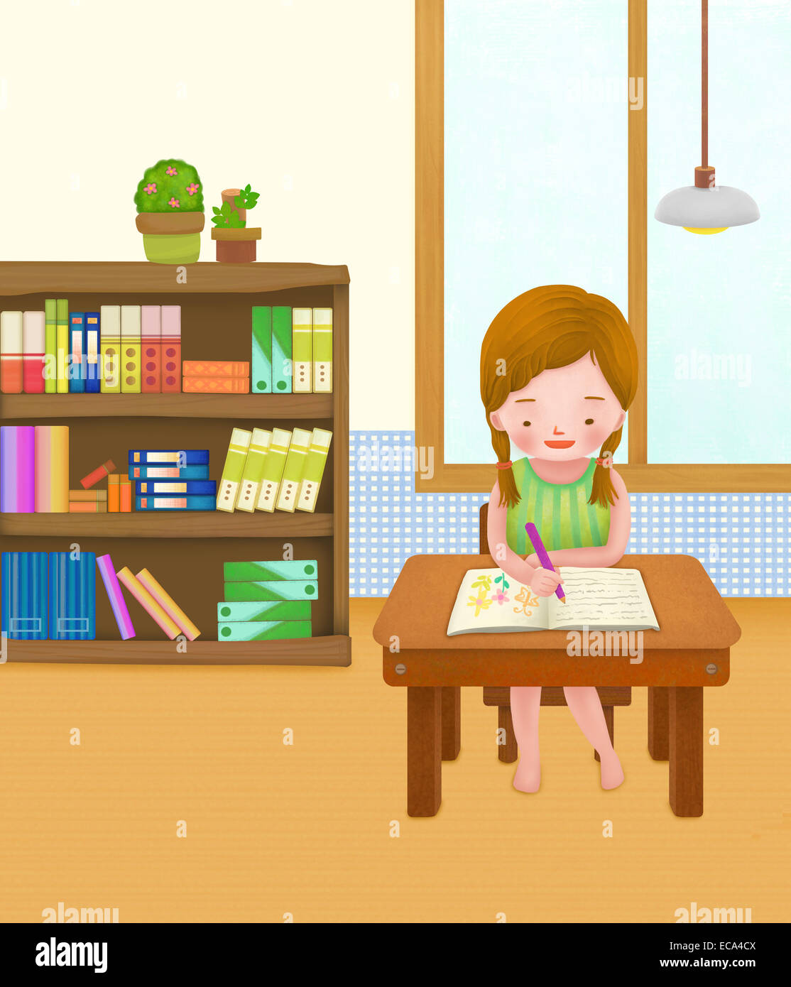 Well Behaved Kid Stock Photo - Alamy