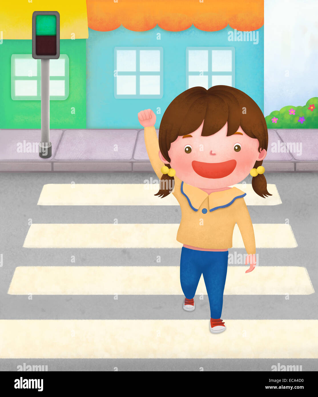 Well Behaved Kid Stock Photo - Alamy