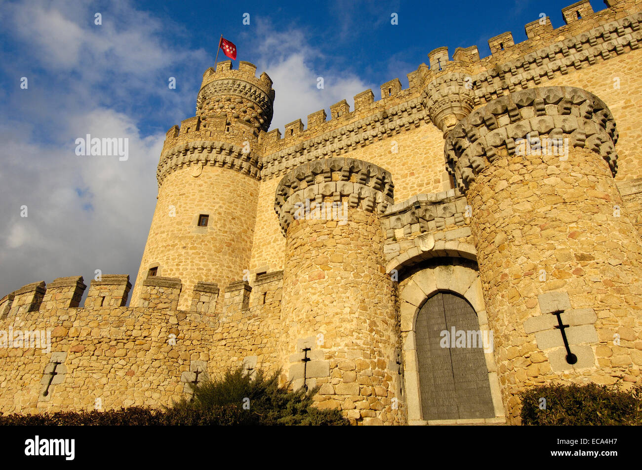 Castle of Manzanares el Real, Madrid, Spain, Europe Stock Photo - Alamy