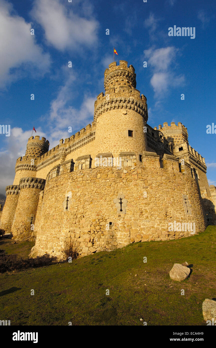Castle of Manzanares el Real, Madrid, Spain, Europe Stock Photo - Alamy