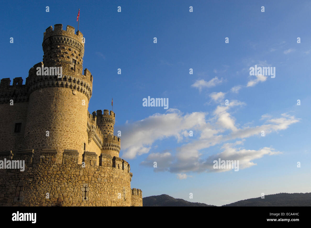 Castle of Manzanares el Real, Madrid, Spain, Europe Stock Photo - Alamy