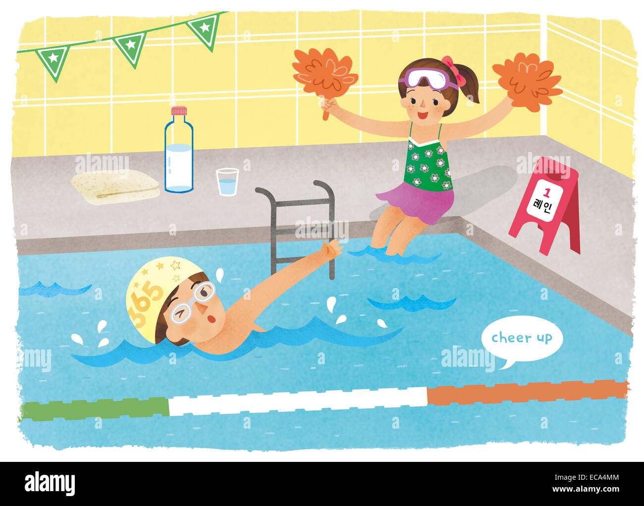 Swimming pool lane rope hi-res stock photography and images - Alamy