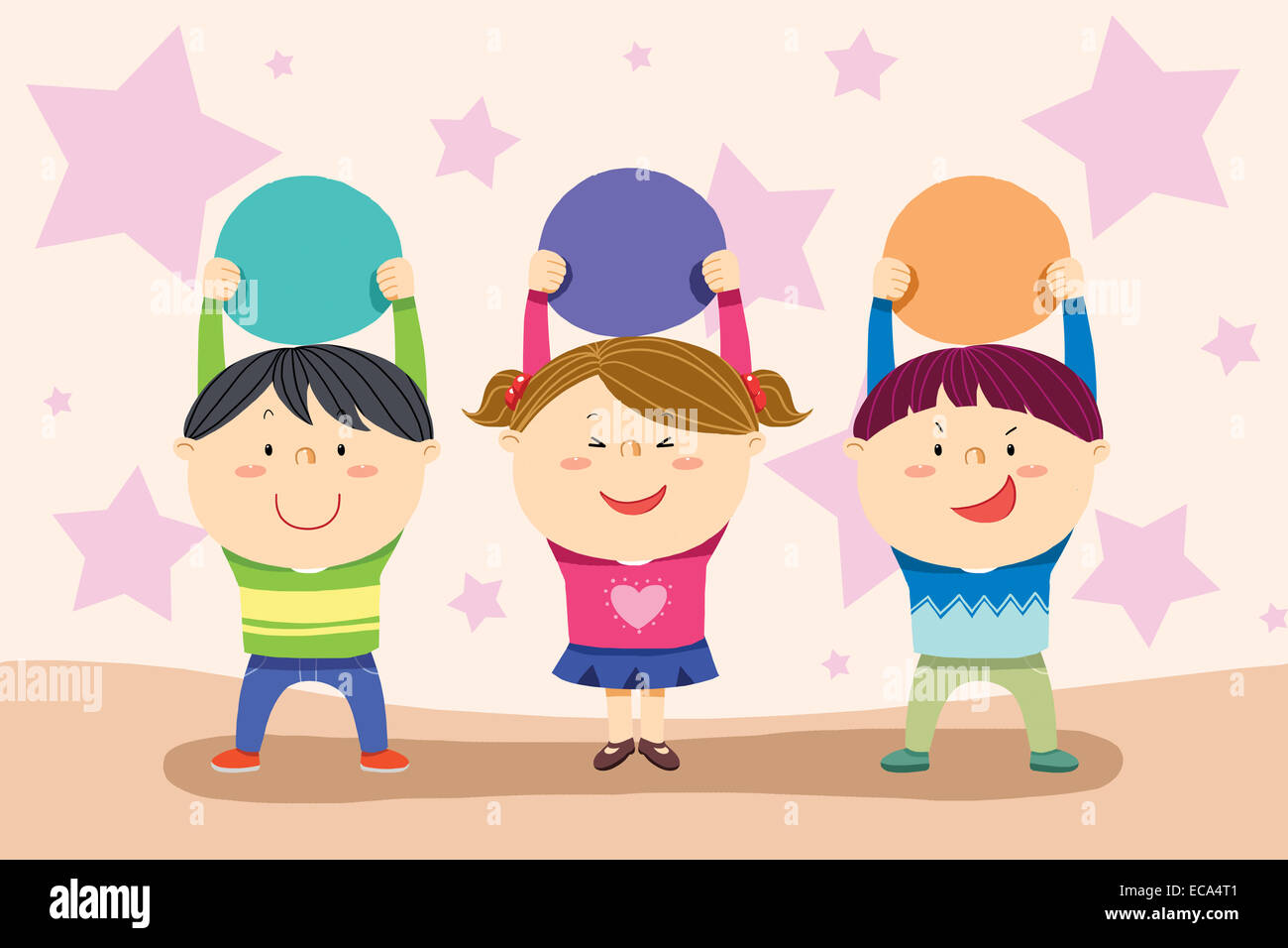 Cheering characters hi-res stock photography and images - Alamy