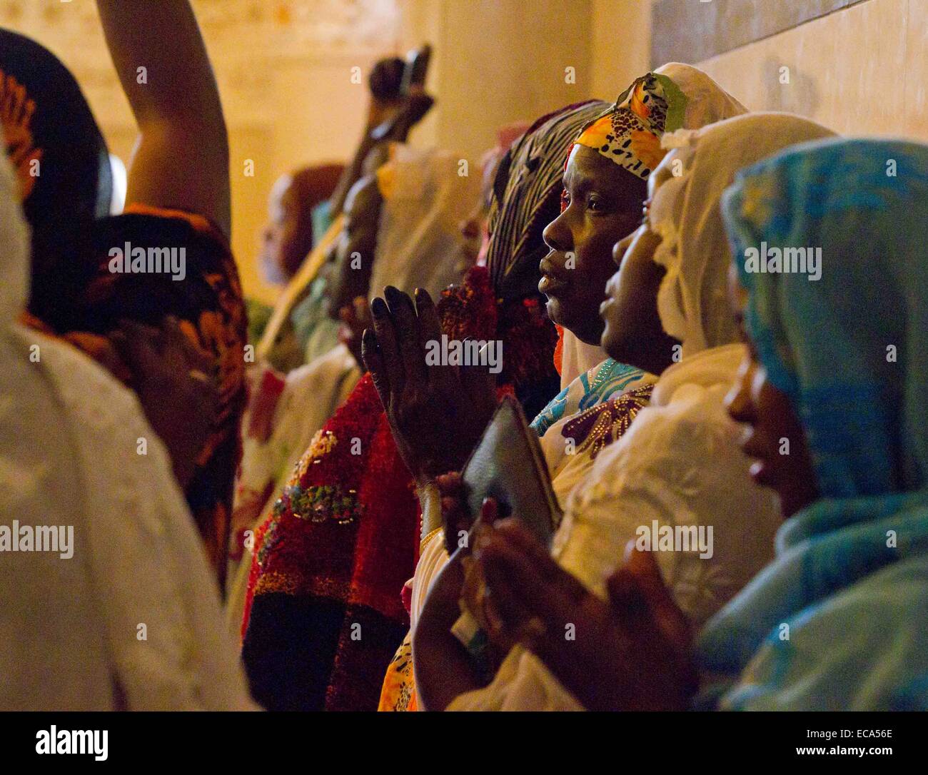 Touba, Senegal's holy city. 11th Dec, 2014. Pilgrims visit the tomb of ...